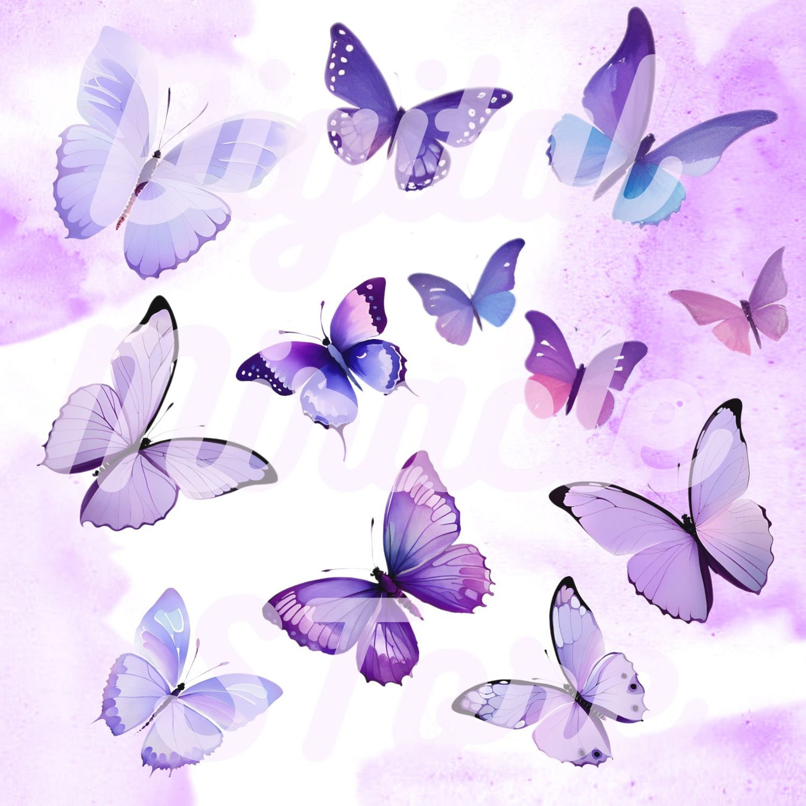 Purple Butterfly Clipart, Butterfly PNG, Butterflies Clipart, Butterfly ...