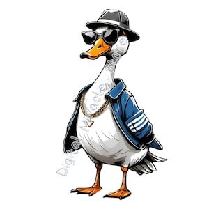 Cool Goose, Geese PNG, Goose PNG, Goose Journal, Urban Goose, Hip Hop ...