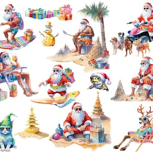 Tropical Christmas PNG, Beach Christmas, Summer Christmas, Tropical ...