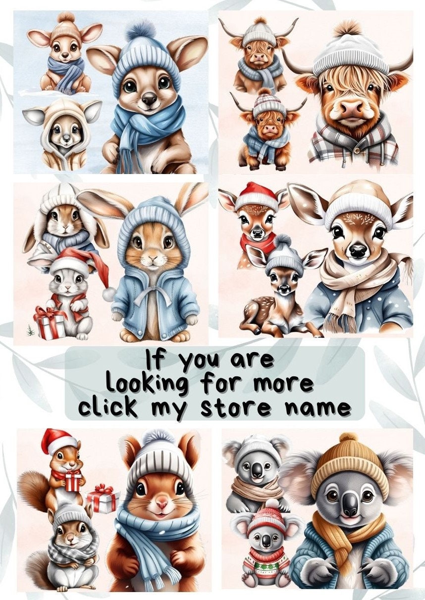 Winter Koala Clipart, Koala in a Hat, Aussie Witer PNG, Australian ...