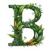 Jungle Alphabet, Tropical Leaves Alphabet, Moss Letters, Greenery ...