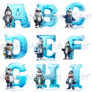Snowman Alphabet, Ice Alphabet, Winter Alphabet, Winter Alphabet ...