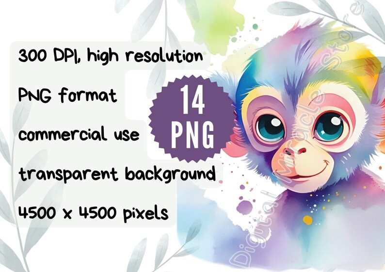 Cute Safari Animals Clipart, Safari Clipart, Printable Art Wall, Safari ...