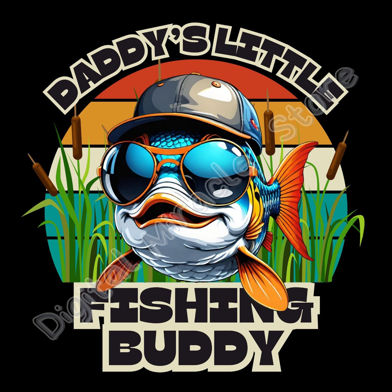 Daddys Fishing Buddy PNG, Little Fisherman, Fishing Toddler Shirt PNG ...