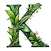 Jungle Alphabet, Tropical Leaves Alphabet, Moss Letters, Greenery ...