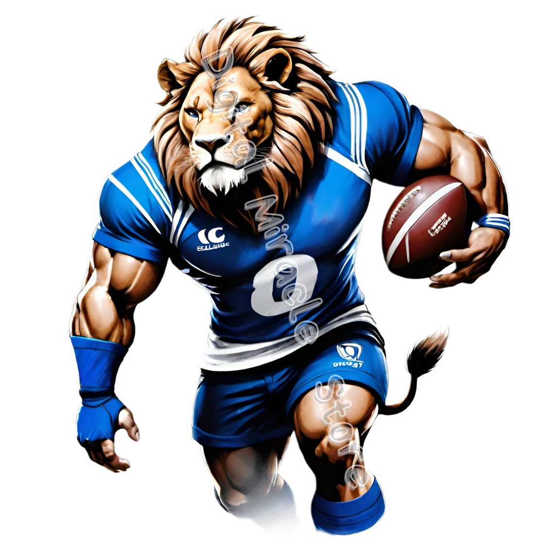 Blue Lion PNG, Lion Rugby, Game Day Lion, Lions Football PNG, Rugby ...