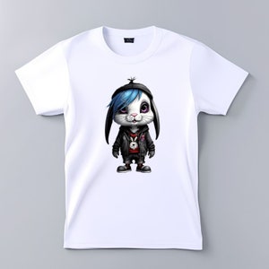 Emo Bunny PNG, Bunny Clipart, Emo Rabbit, Gothic Bunny, Punk Bunny ...