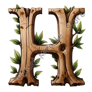Wood Alphabet PNG, Rustic Font, Wood Letters PNG, Wood Font, Boho ...