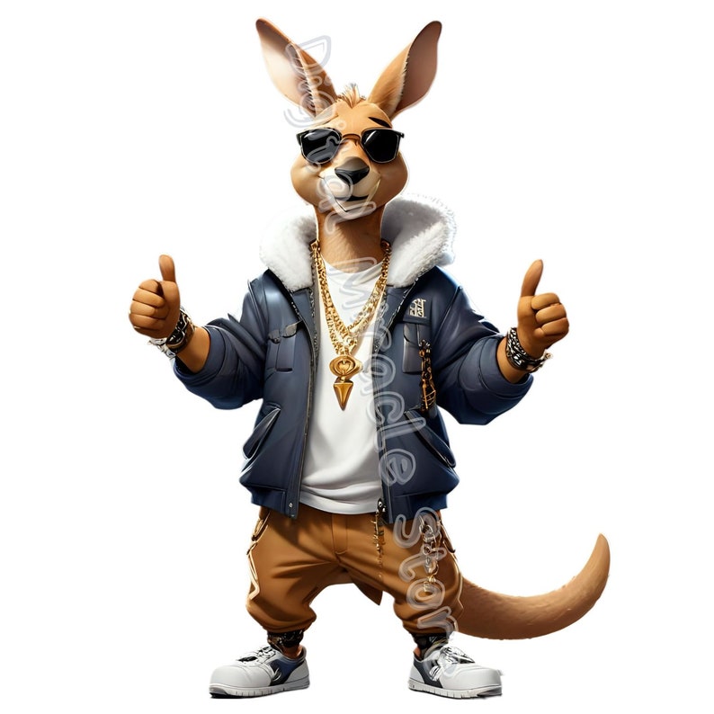 Cool Kangaroo, Funny Kangaroo, Hip Hop Kangaroo, Australian Animals ...