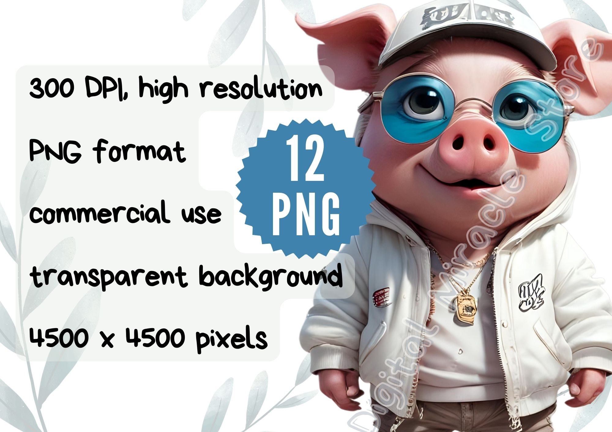 Cool Pig PNG, Hip Hop Pig, Cartoon Pig, Funny Pig PNG, Pig With ...