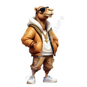 Cool Camel With Sunglasses, Funny Camel, Hip Hop Camel, Streetwear ...