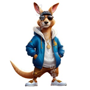 Cool Kangaroo, Funny Kangaroo, Hip Hop Kangaroo, Australian Animals ...