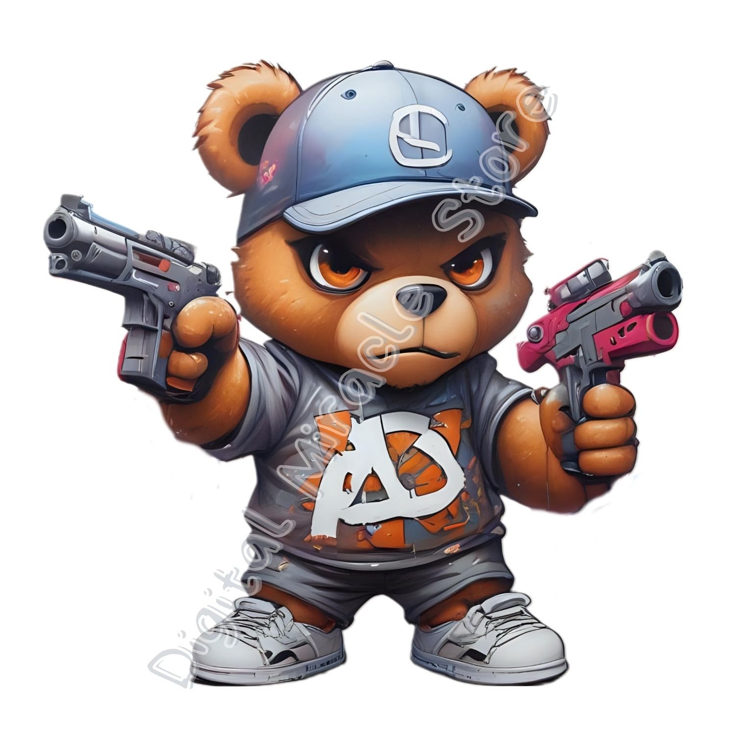 Teddy Bear With Gun, Gangster Teddy Bear, Gangsta Clip Art, Angry Bear ...