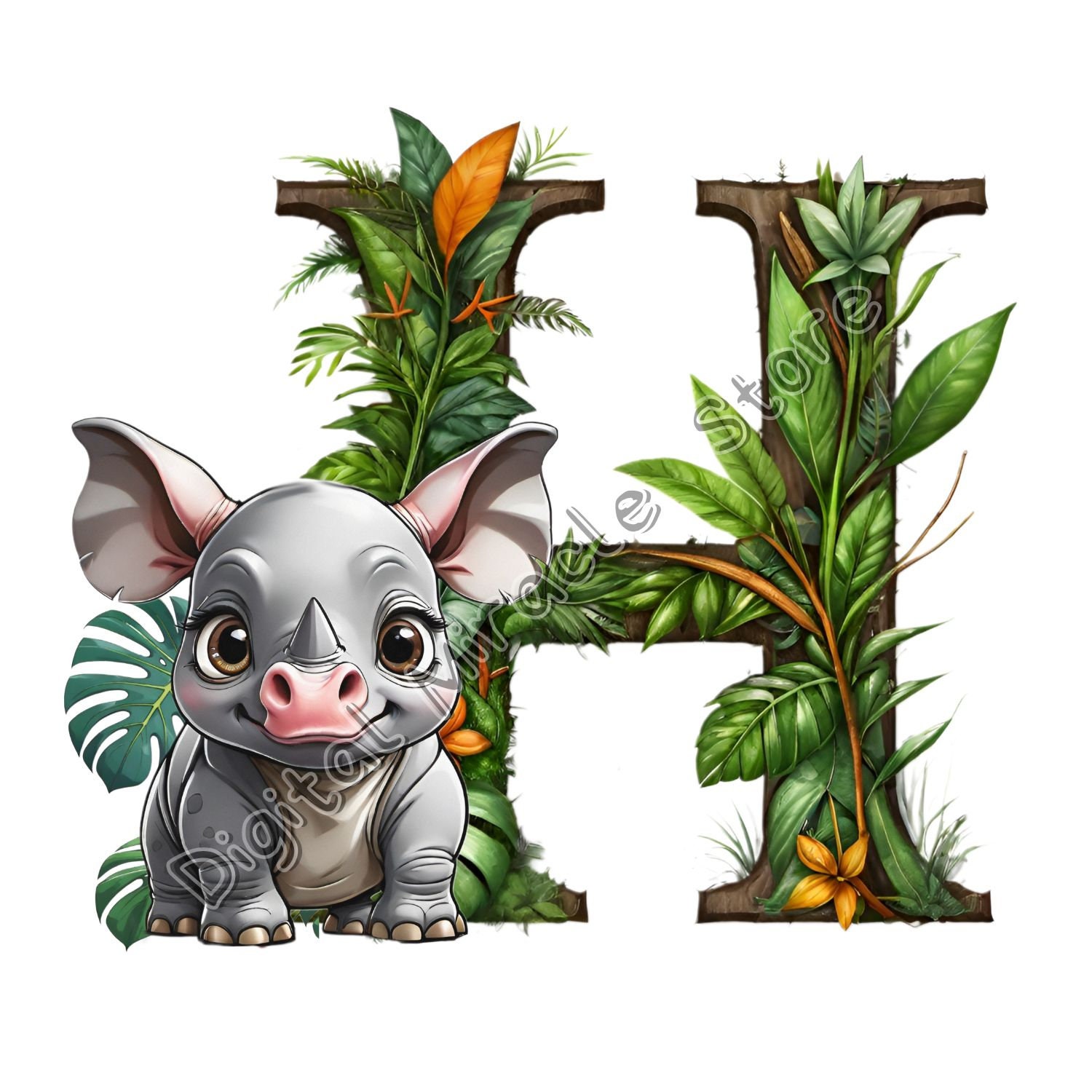 Letters Animals, Safari Letters, Jungle Letters, Alphabet Sublimation ...
