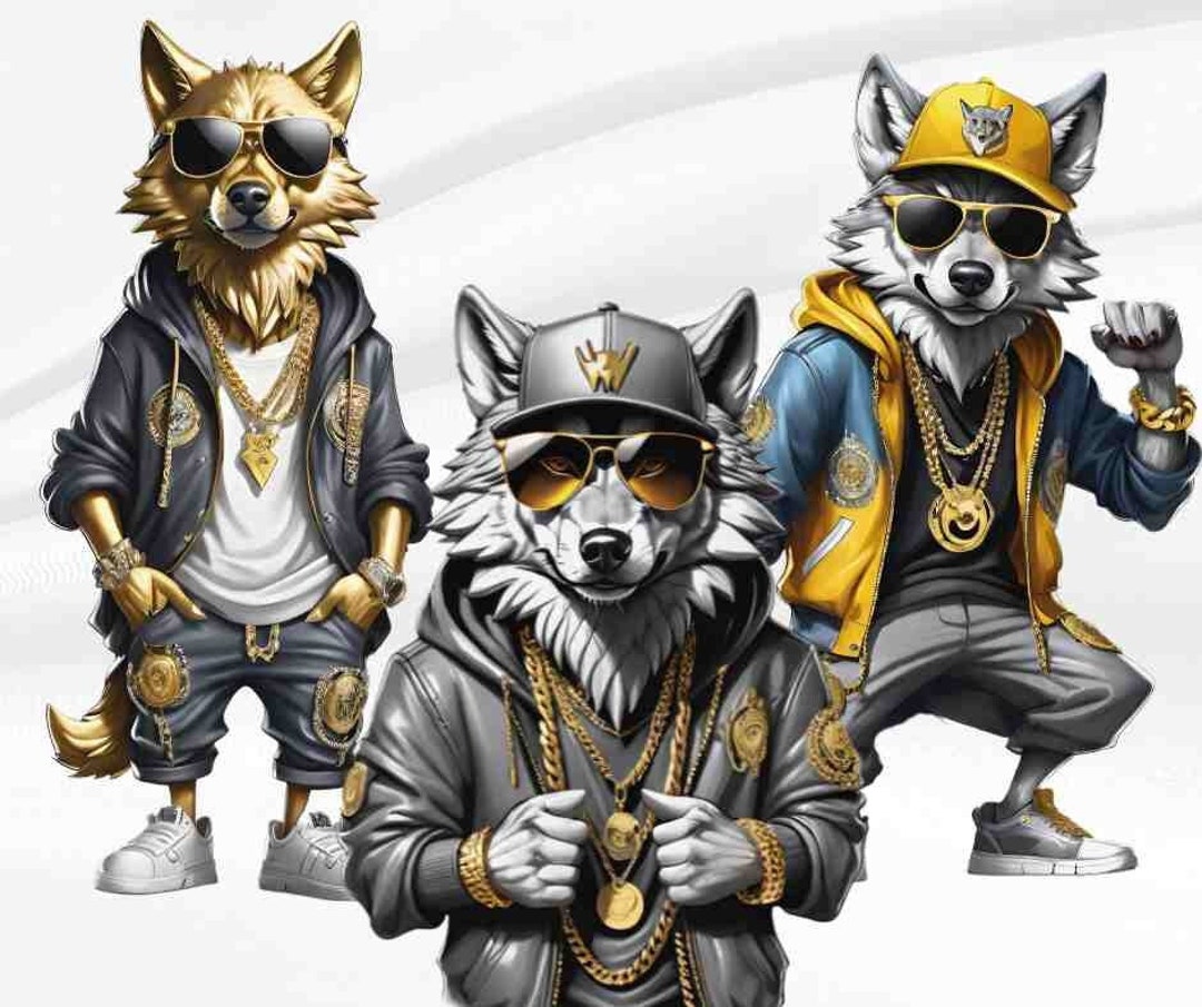 Wolf PNG, Wolf Logo, Wolf Illustration, Hip Hop Wolf, Urban Wolf, Cool ...