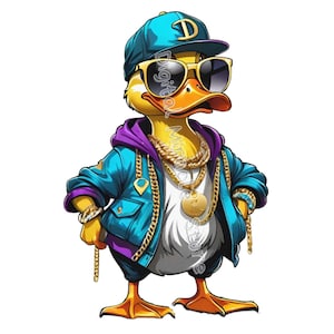 Cool Duck PNG, Cartoon Duck, Gangster Duck, Duck With Boots, Duck PNG ...