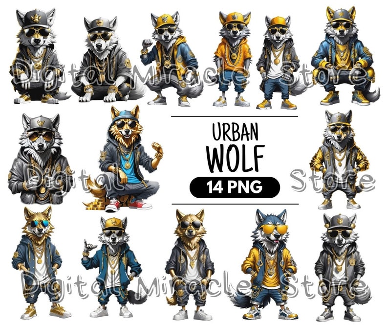Wolf PNG, Wolf Logo, Wolf Illustration, Hip Hop Wolf, Urban Wolf, Cool ...
