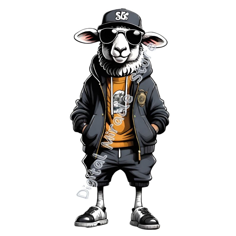 Sheep Clipart, Funny Sheep, Sheep Image, Sheep Download, Gangster Sheep ...
