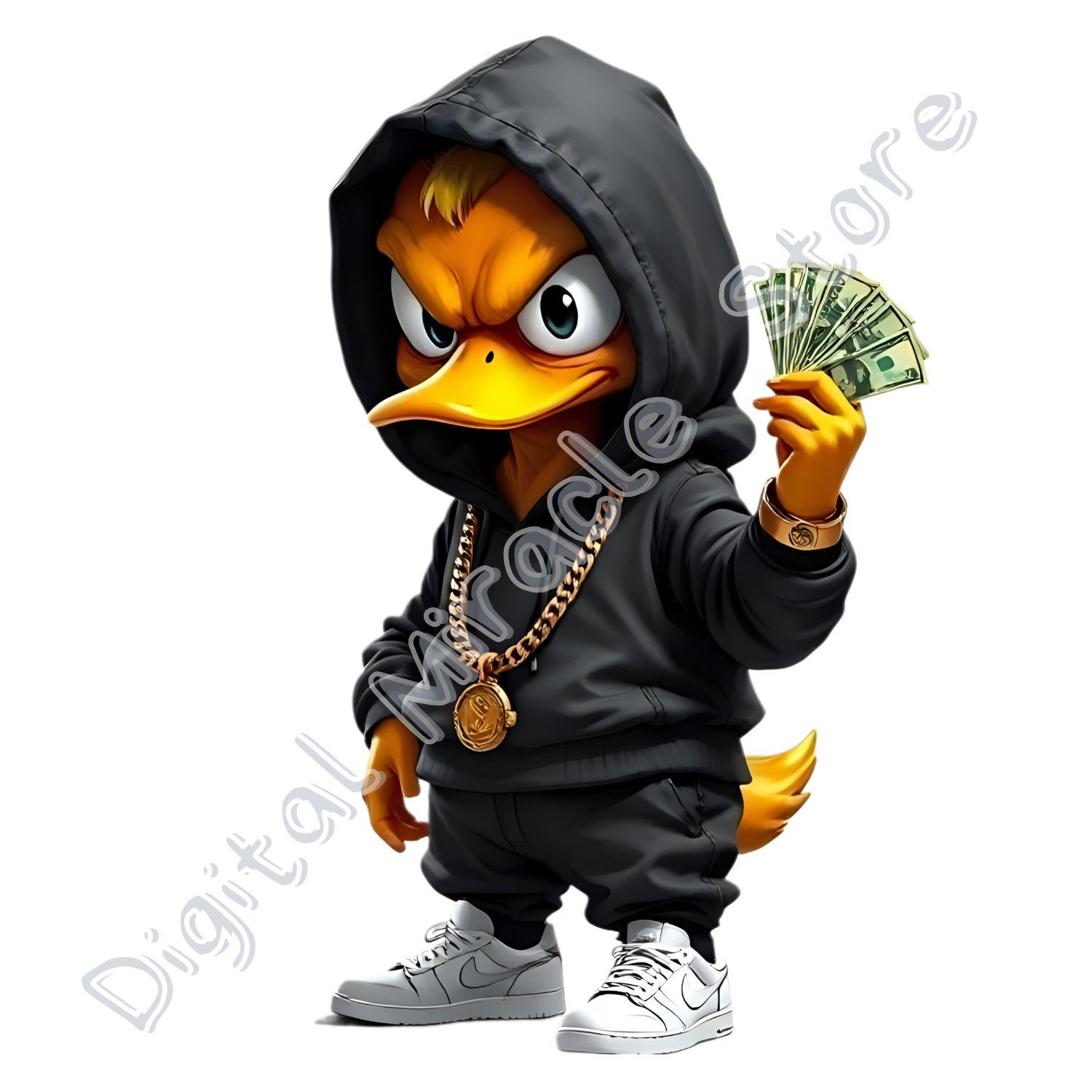 Gangster Duck, Cool Duck PNG, Cartoon Duck, Duck With Boots, Duck PNG ...