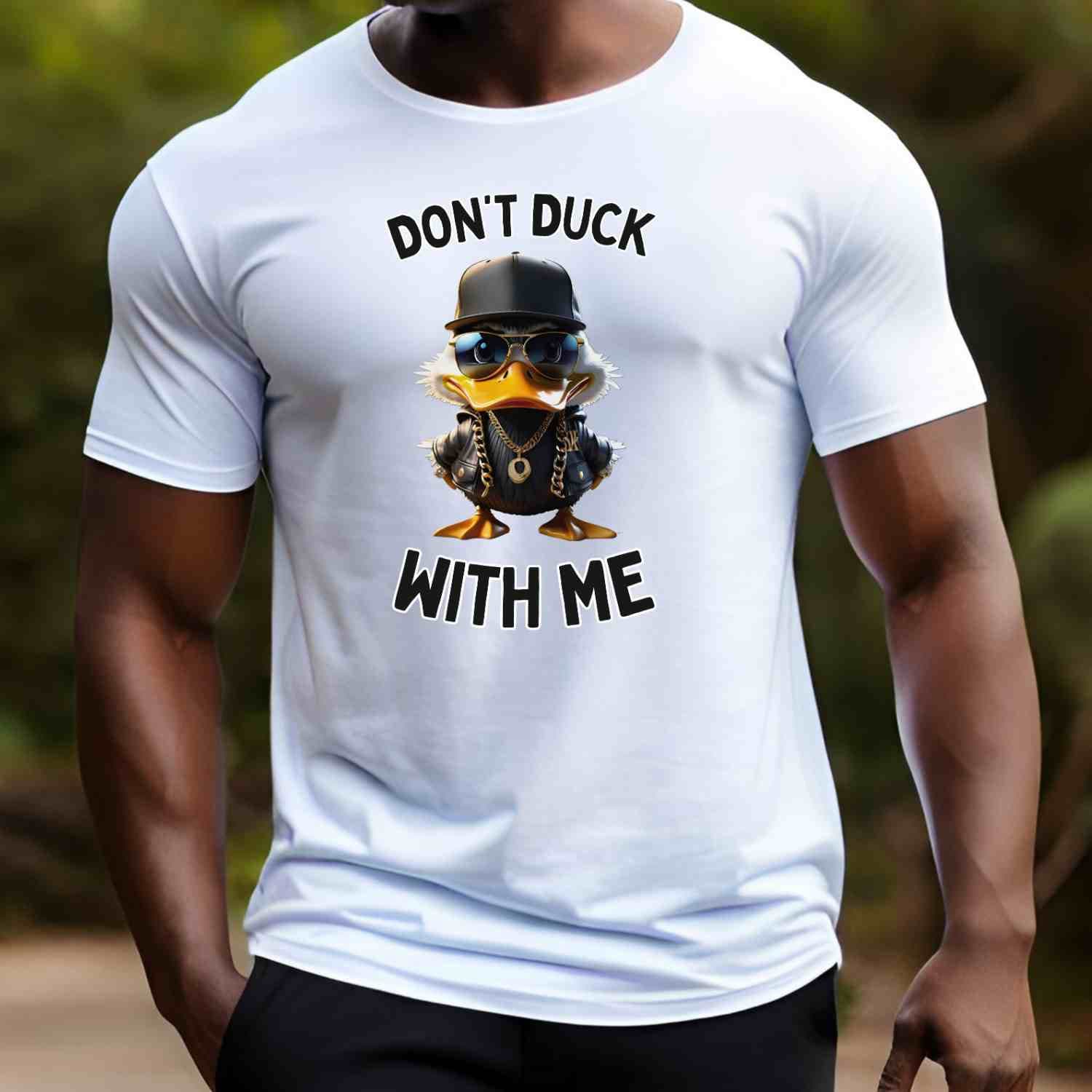 Dont Duck With Me, Funny Duck PNG, Cool Duck PNG, Funny Vibes, Gangster ...