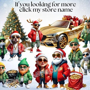 Rapper Gnome, Christmas Gnome, Cool Gnome, Hip Hop Gnome, Xmas Gnome ...