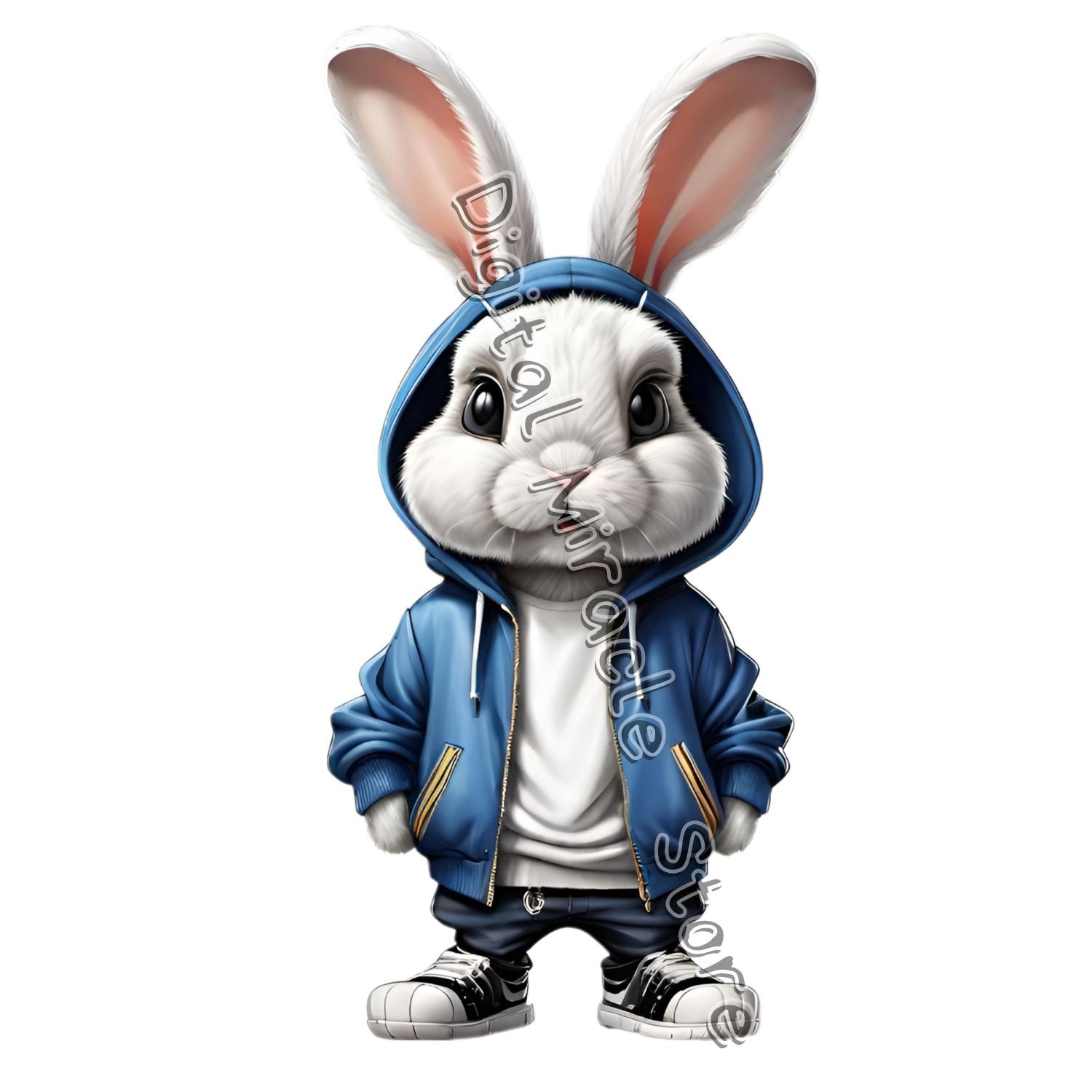 Cool Bunny, Urban Bunny, Gangster Rabbit, Rabbit in Clothes, Hip Hop ...