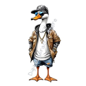 Cool Goose, Geese PNG, Goose PNG, Goose Journal, Urban Goose, Hip Hop ...