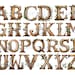 Wood Alphabet PNG, Rustic Font, Wood Letters PNG, Wood Font, Boho ...