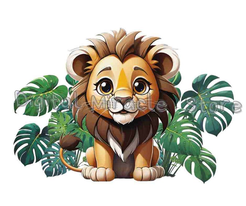 Safari Animals PNG, Baby Safari Animal Baby Shower, Jungle Animals ...