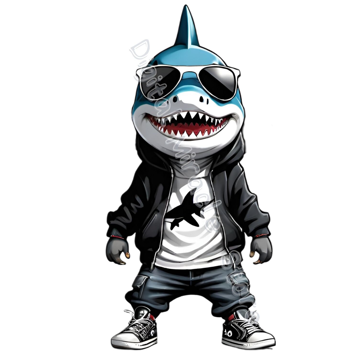 Shark With Sunglasses, Funny Shark, Cool Shark, Hip Hop Shark, Shark ...