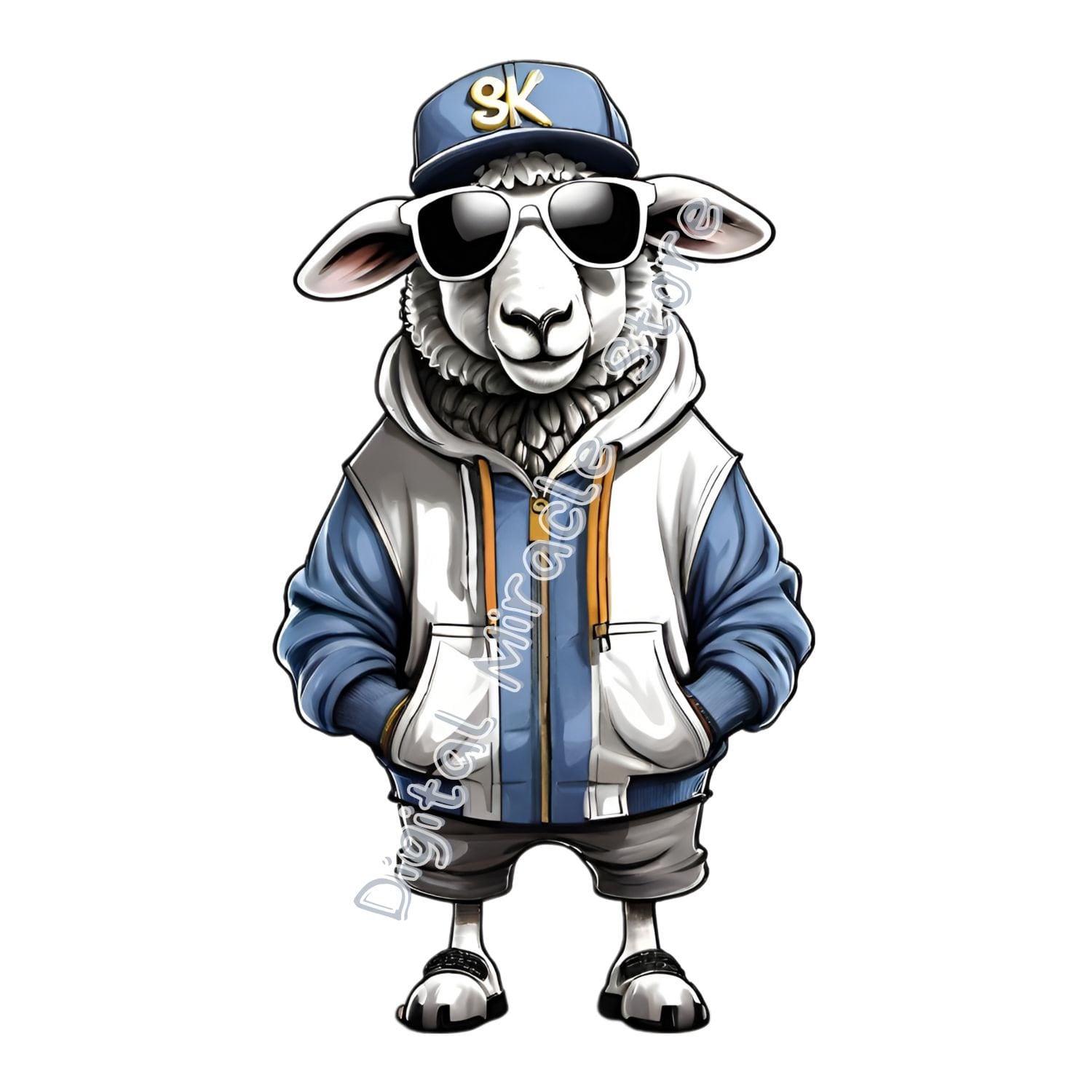 Sheep Clipart, Funny Sheep, Sheep Image, Sheep Download, Gangster Sheep ...