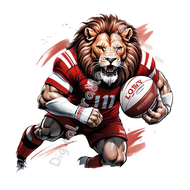 Red Lion PNG, Lion Rugby, Game Day Lion, Lions Football PNG, Rugby ...