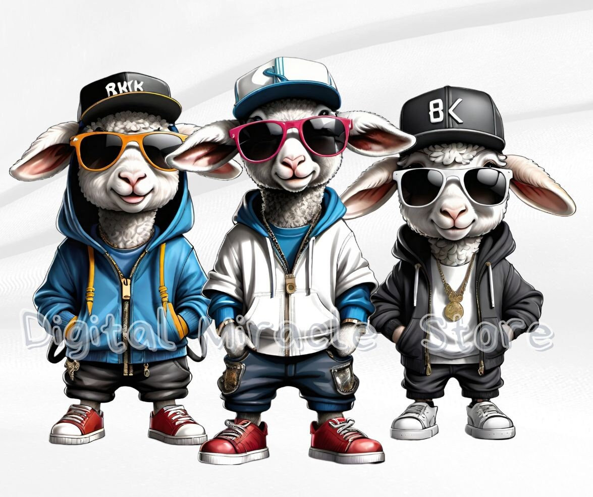 Sheep Clipart, Funny Sheep, Sheep Image, Sheep Download, Gangster Sheep ...