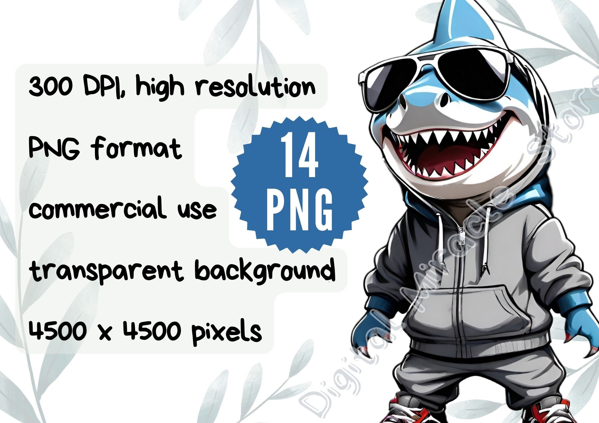 Shark With Sunglasses, Funny Shark, Cool Shark, Hip Hop Shark, Shark ...