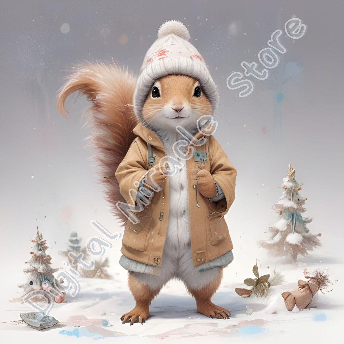 Christmas Squirrel, Cute Squirrel, Christmas Animals, Baby Squirrel ...