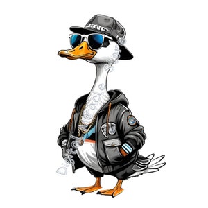 Cool Goose, Geese PNG, Goose PNG, Goose Journal, Urban Goose, Hip Hop ...