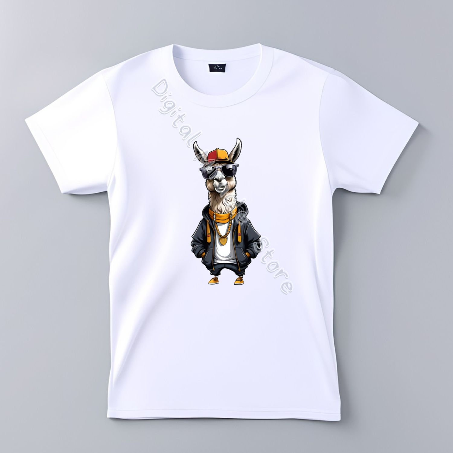 Hip Hop Llama, Llama PNG, Llama Glasses, Cool Llama, Alpaca Clipart ...