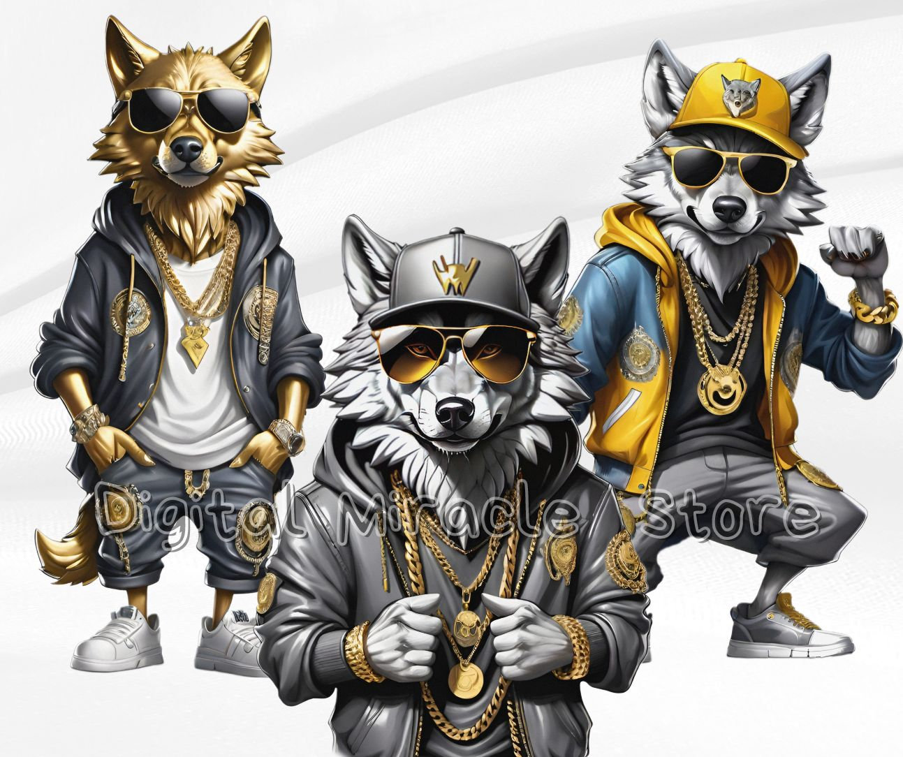 Wolf PNG, Wolf Logo, Wolf Illustration, Hip Hop Wolf, Urban Wolf, Cool ...