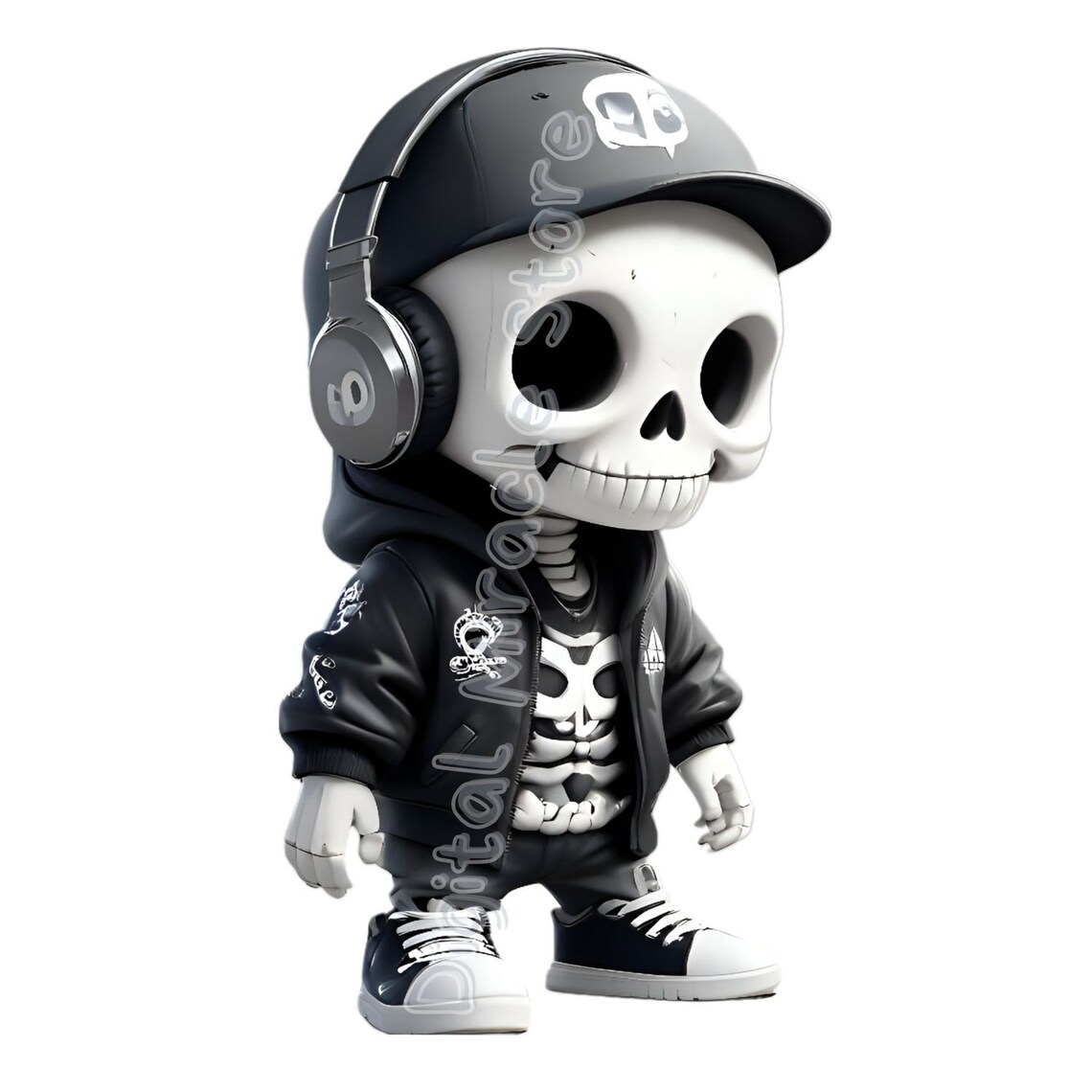 Funny Skullboy PNG, Cool Skeleton, Streetwear Skeleton, Graffiti ...