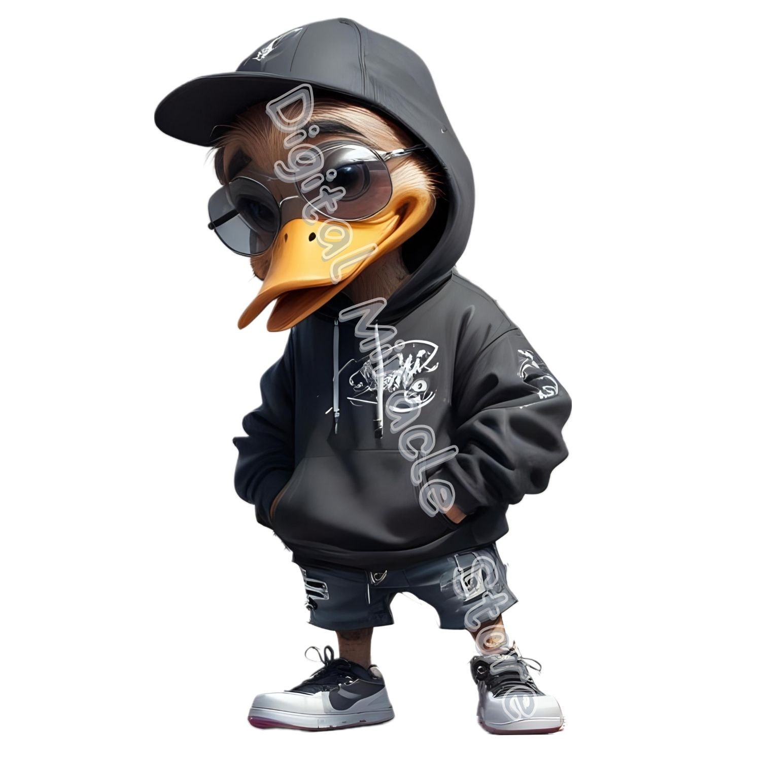 Cool Duck PNG, Cartoon Duck, Funny Duck, Duck With Sunglasses Clipart ...