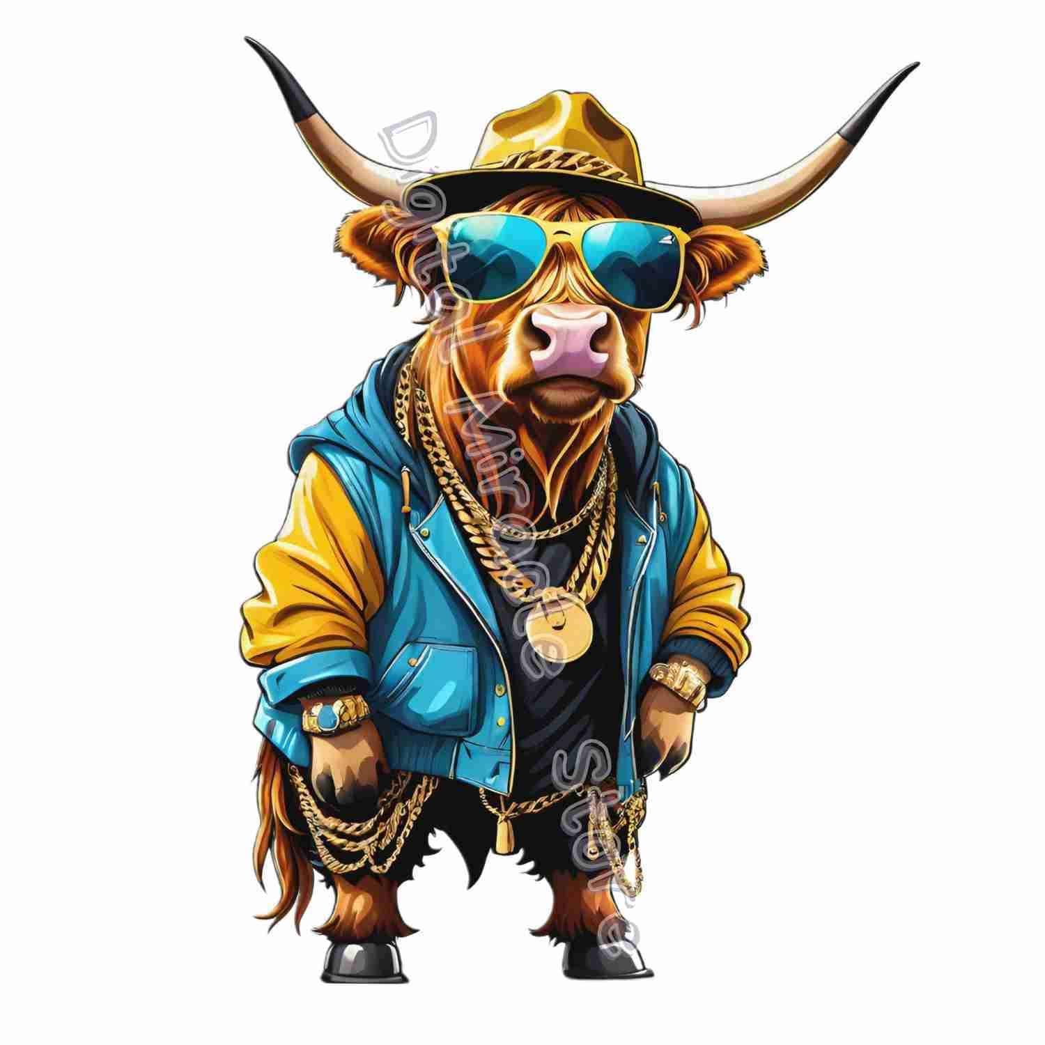 Funny Cow PNG, Gangster Cow, Cool Cow, Streetwear Cow, Highland Cow ...
