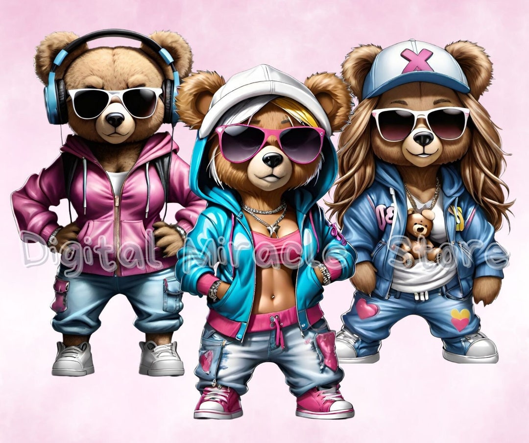Girl Teddy Bear, Female Hip Hop Bears, Female Teddy Bear, Teddy Bear ...