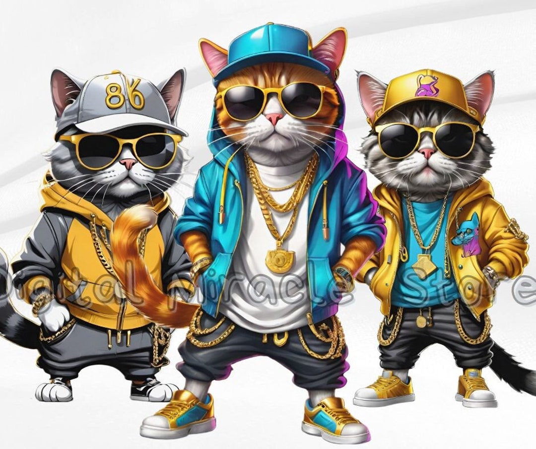 Cool Cats, Gangster Cats, Cat Wearing Sunglasses, Dressed Cats, Dressed ...
