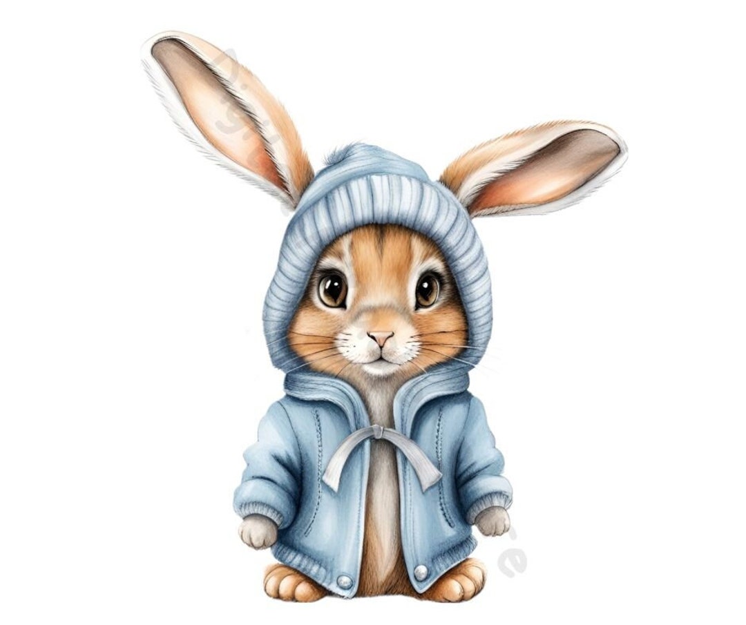 Winter Bunny PNG, Christmas Bunny Clipart, Rabbit Christmas PNG ...