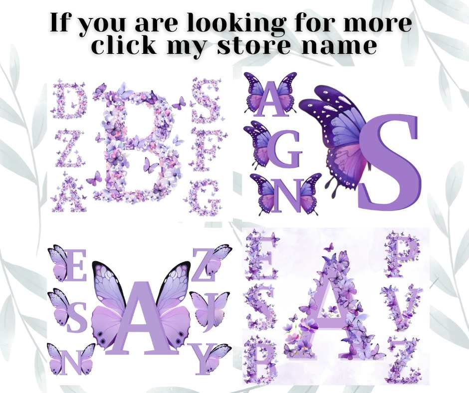 Floral Letters PNG, Purple Flowers Alphabet PNG, Flower Font PNG ...