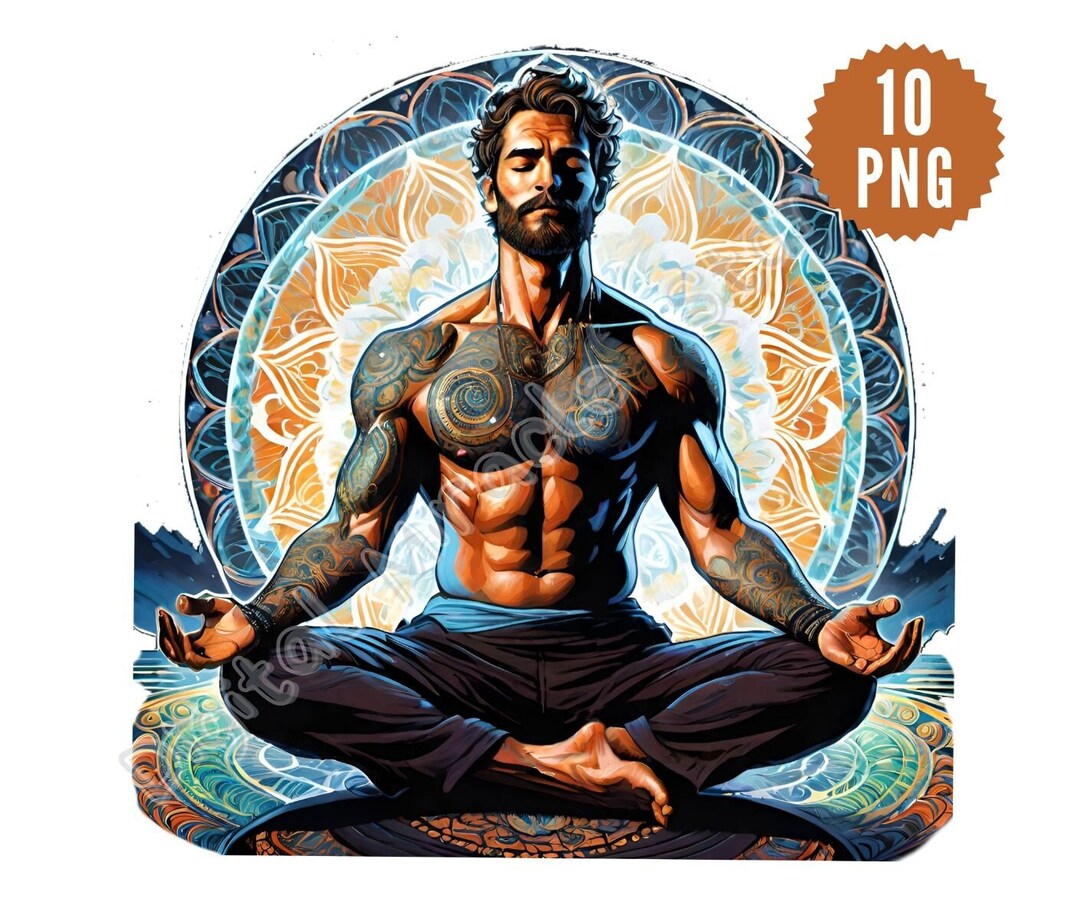 Meditation PNG, Meditating Man, Spiritual Mens, Yoga Clipart, Yoga PNG ...