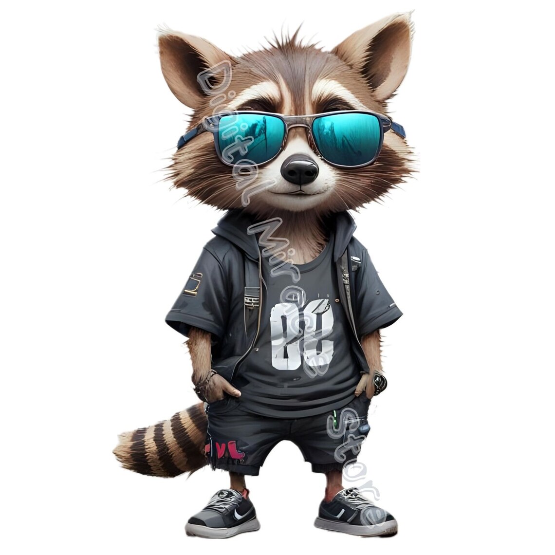 Funny Raccoon PNG, Raccoon With Sunglasses, Raccoon PNG, Cartoon ...