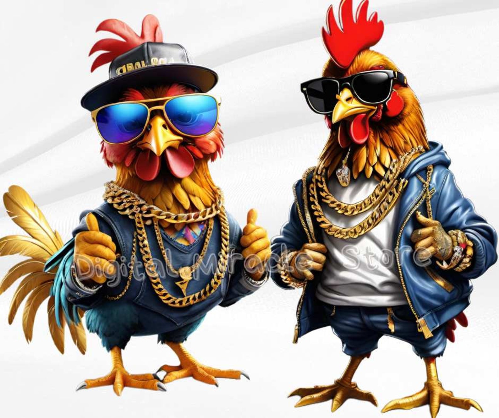 Funny Rooster PNG, Funny Chickens Clipart, Funny Chicken PNG, Hip Hop ...