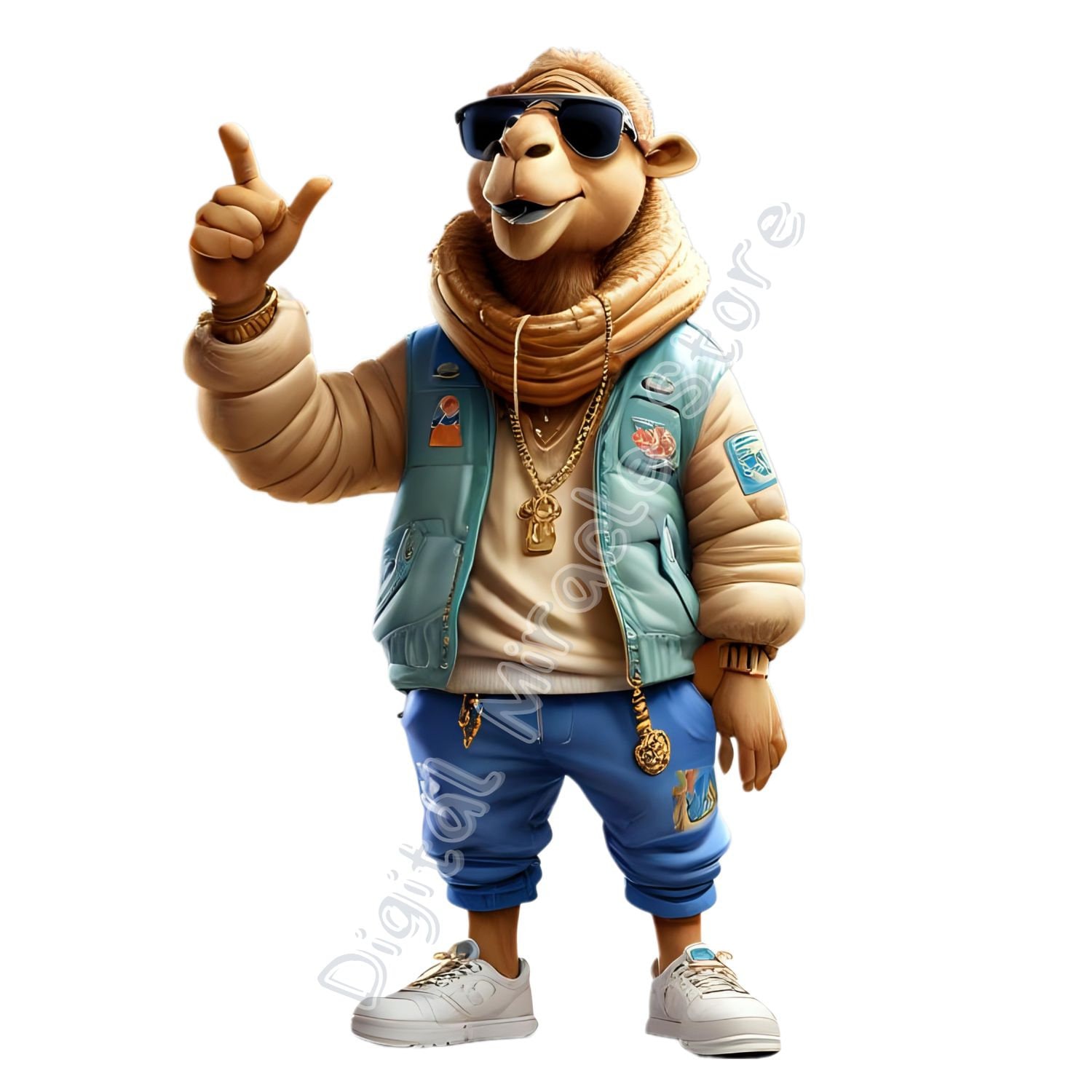 Cool Camel With Sunglasses, Funny Camel, Hip Hop Camel, Streetwear ...