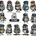 Hip Hop Owl, Owl With Glasses, Cool Birds PNG, Funny Owl, Birds Clipart ...